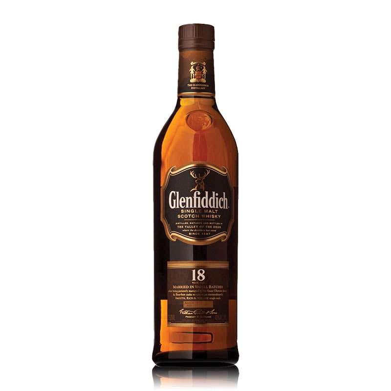 Glenfiddich 18Yr Old Small Batch Reserve Single Malt Scotch Whiskey ...
